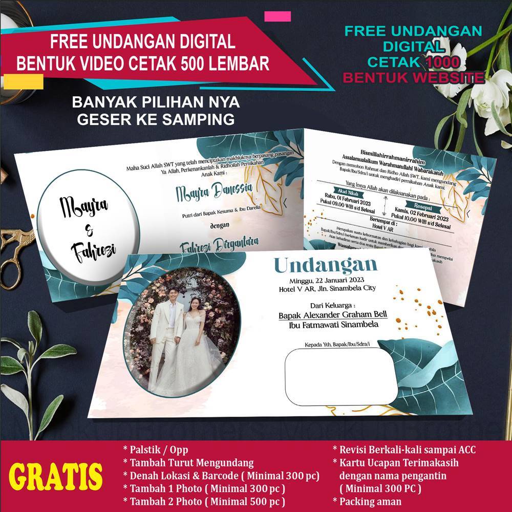 Jual Undangan khitanan, sunatan, tasyakuran khitan bisa juga untuk ...