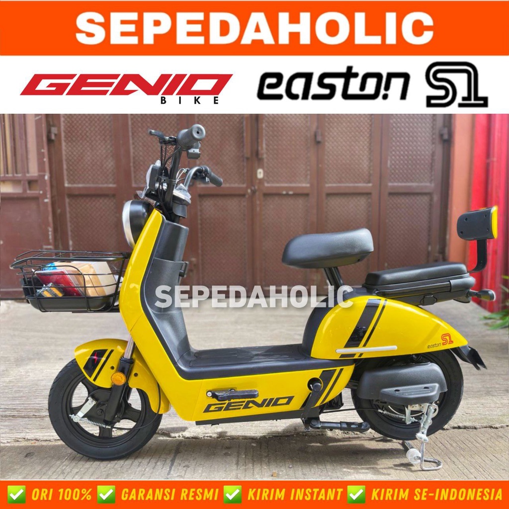 Jual Sepeda Listrik GENIO EASTON S1 BY UNITED / EXOTIC VELOCE 1.6 / VELOCE V3 / GROZA RX 500 ...