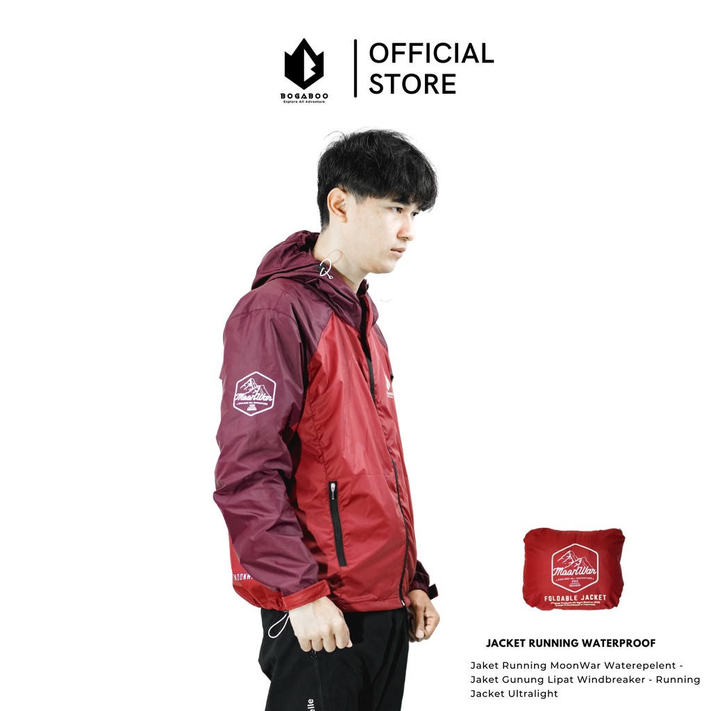 Jual Jaket Running Bogaboo Seri MOONWAR Waterrepellen Windbreaker ...