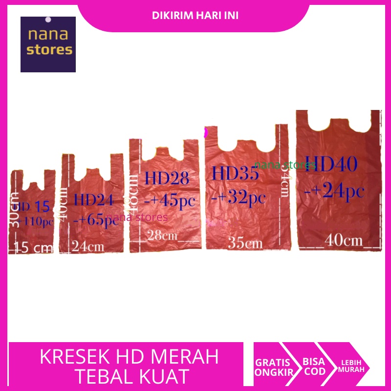 Jual Kantong kresek serba guna ukuran kecil 15x30 dan 24x40, Kantong ...