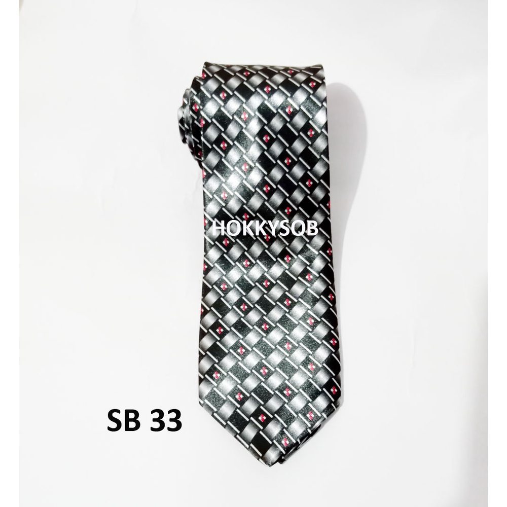 Jual Dasi hitam putih abu-abu motif garis seragam wisuda acara pernikahan | Shopee Indonesia