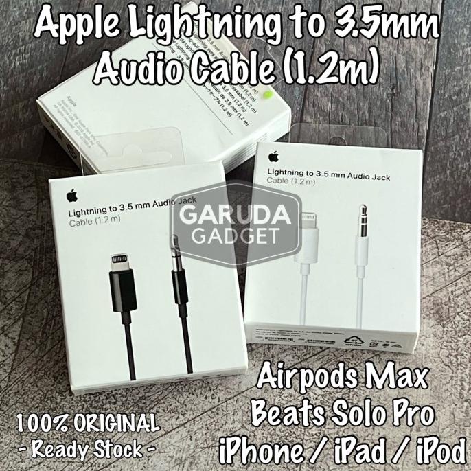 Jual Apple Airpods Max Lightning to 3.5mm Jack Audio Cable Beats ...