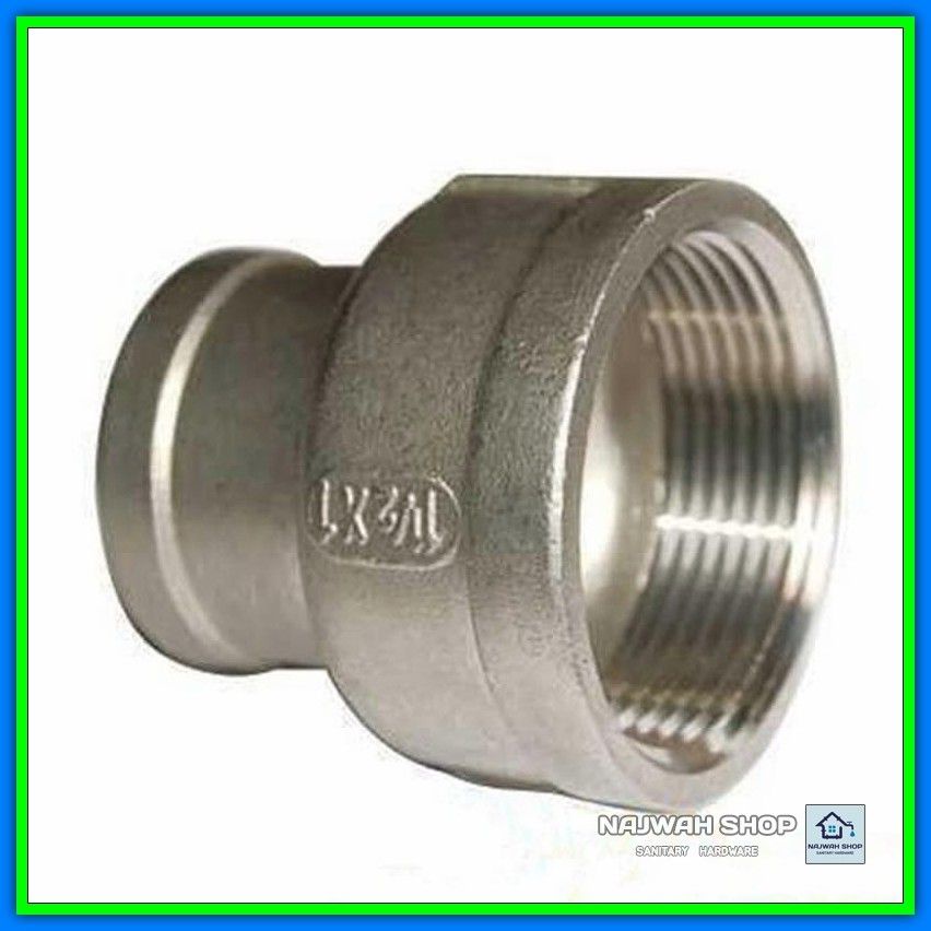 Jual Fitting Reducer Drat 3/4 x 1/2" inch Vlok Sock Sambungan Pipa Drat Class 150 Stainless ...