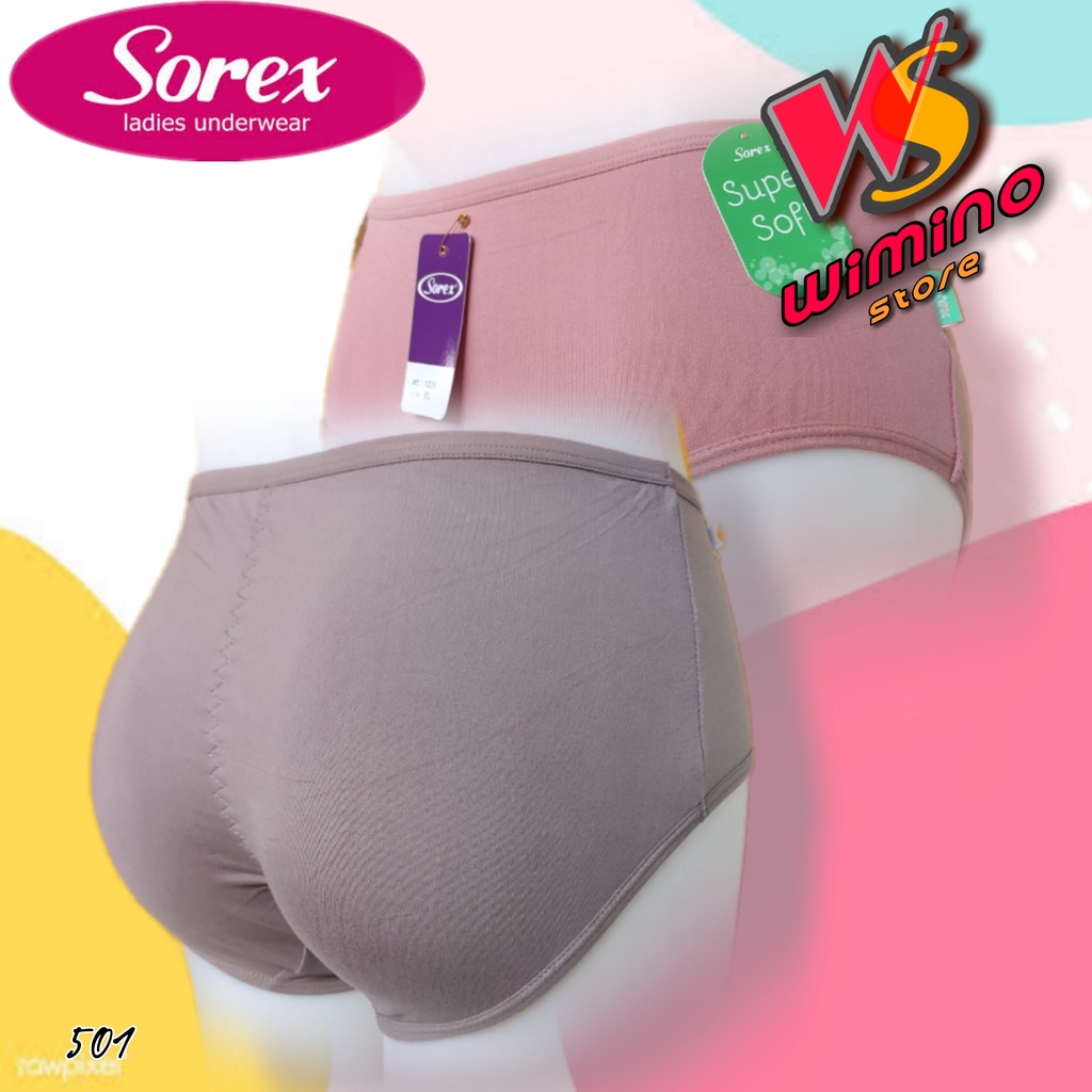 Jual W501L (Harga Per Lusin 12 Pcs) Sorex Celana Dalam Wanita Super Soft Size M L EL QL Midi ...