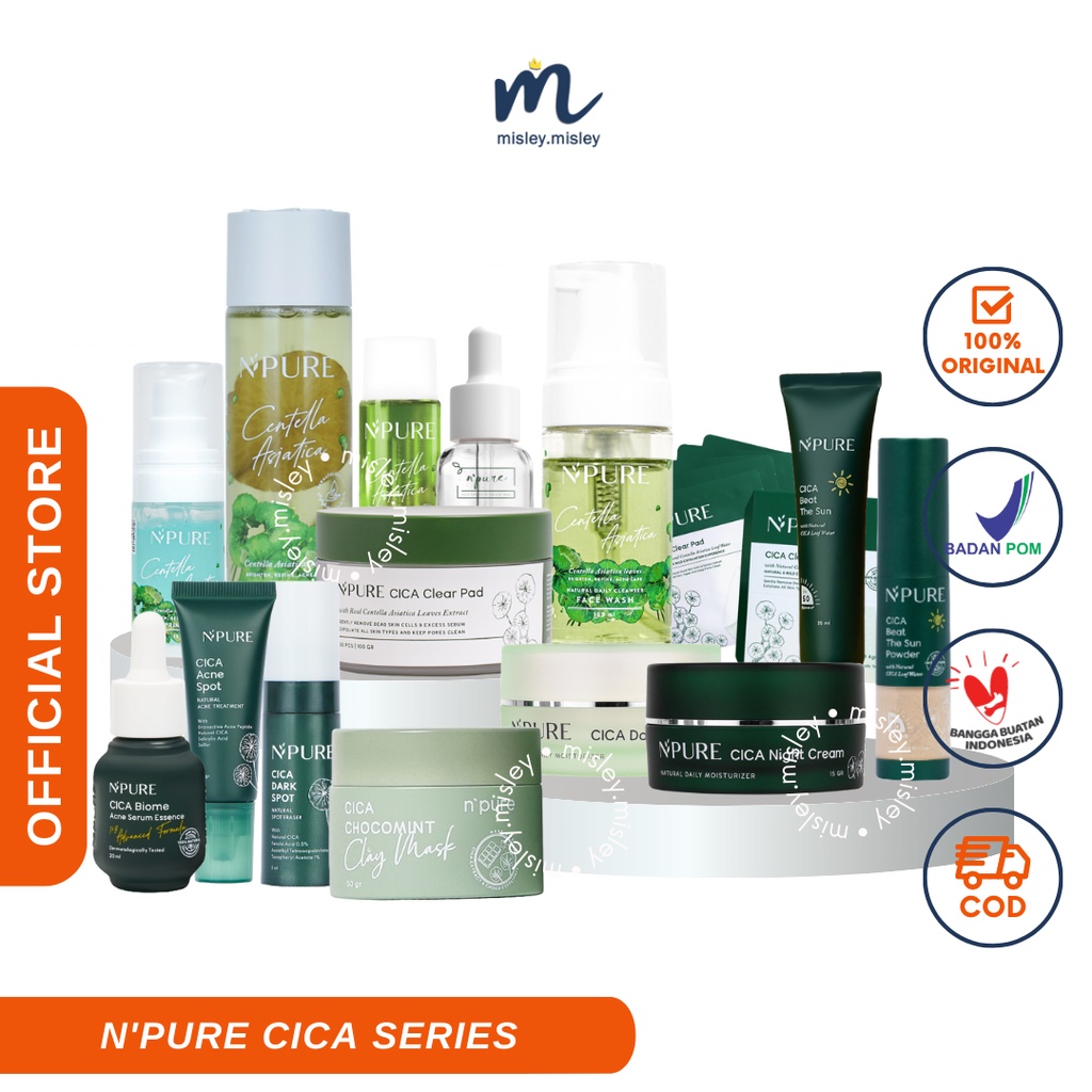 Jual MISLEY - NPURE CICA Centella Asiatica Face Serum / Toner / Facial ...
