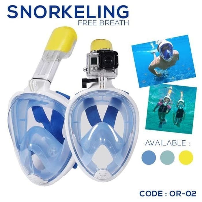 Jual Masker Snorkling Snorkle Anak Full Face Kacamata Renang Scuba ...