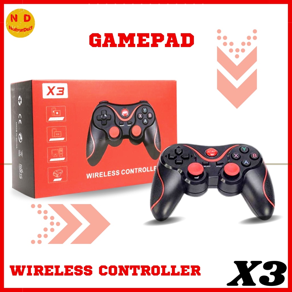 Jual Gamepad X3 Smart Nirkabel Bluetooth Joystick Controller Smartphone Hp Pc Laptop Ios Android