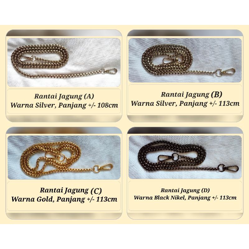 Jual Tali Rantai + Kait (Rantai Jagung) | Shopee Indonesia