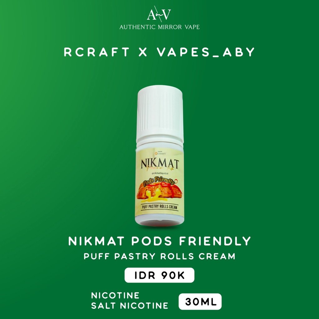 Jual Nikmat Puff Pastry Rolls Cream Pods Friendly 30ML by Rcraft - LS ...
