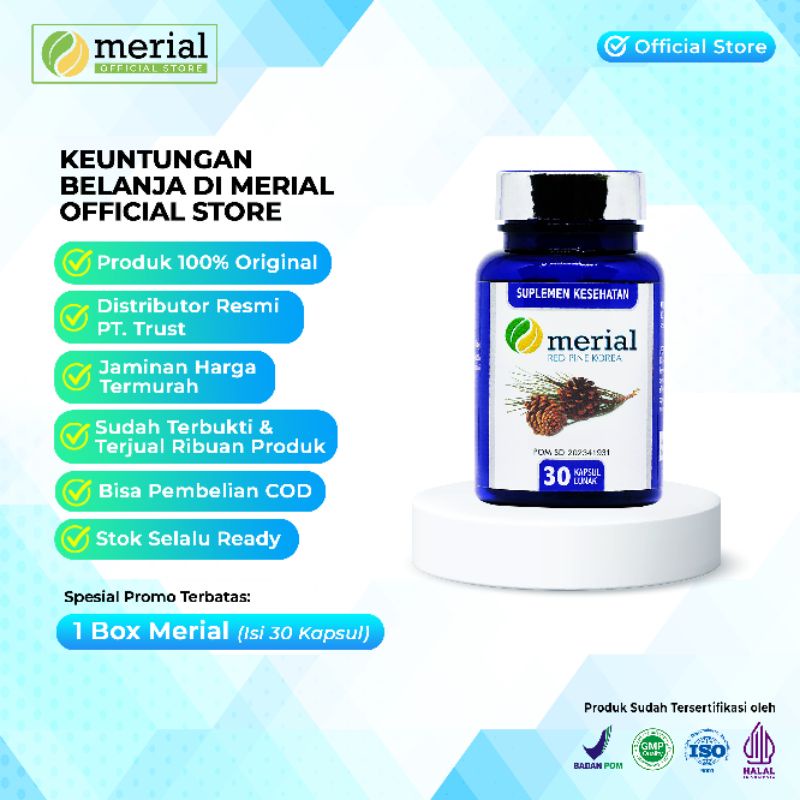 Jual Merial Red Pine Korea Original - 1 Box Atasi Kolesterol dan ...