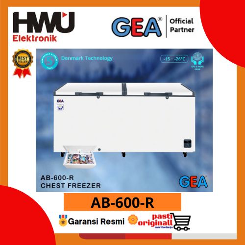 Jual GEA AB600R LEMARI PEMBEKU / CHEST FREEZER BOX 500 LITER AB-600-R ...
