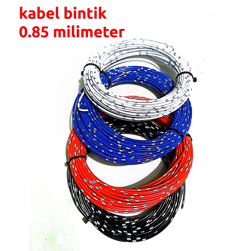 Jual Kabel Bintik / kabel body tebal 0,85 milimeter serabut tembaga kabel mobil motor | Shopee ...