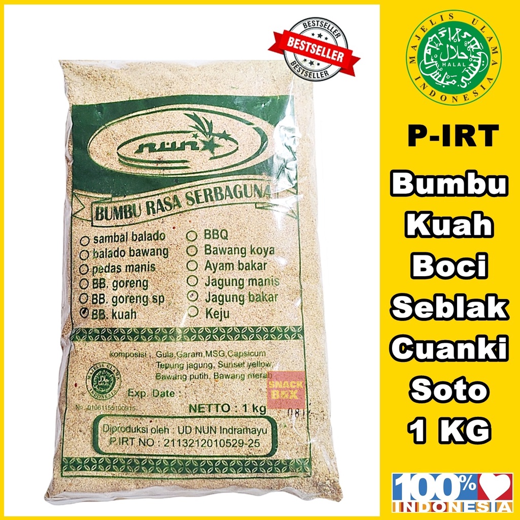 Jual Bumbu Asin Gurih Kuah Baso Aci, Seblak, Cuanki, Soto 1kg, repack ...