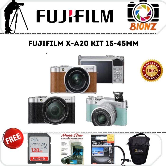 Jual CAMERA FUJIFILM X-A20 KIT 15 45MM / FUJIFILM XA20 KIT 15-45MM ...