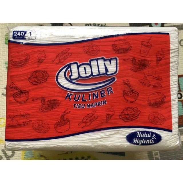 Jual Jolly Kuliner Tissue Napkin 240 sheets 1 ply - Tissue Makanan ...
