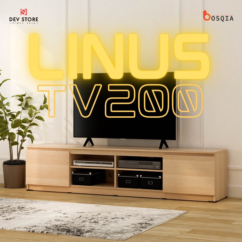 Jual Meja TV / Rak TV / Meja TV Panjang / LINUS TV200 | Shopee Indonesia