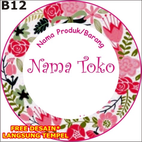 Jual STIKER BULAT ISI 26 PCS| STIKER PRODUK | STIKER KEMASAN | STIKER ...