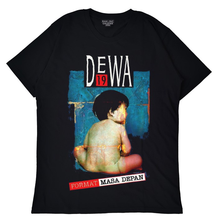 Jual Baju Hitam Pria Kaos Band DEWA 19 Format Masa Depan / T-Shirt ...