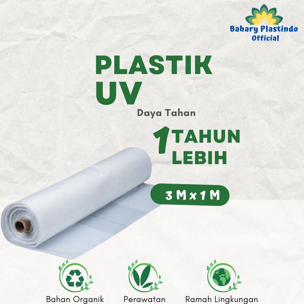 Jual Plastik UV Lebar 3 Meter 250 Micron (Ultra Violet) Green House ...