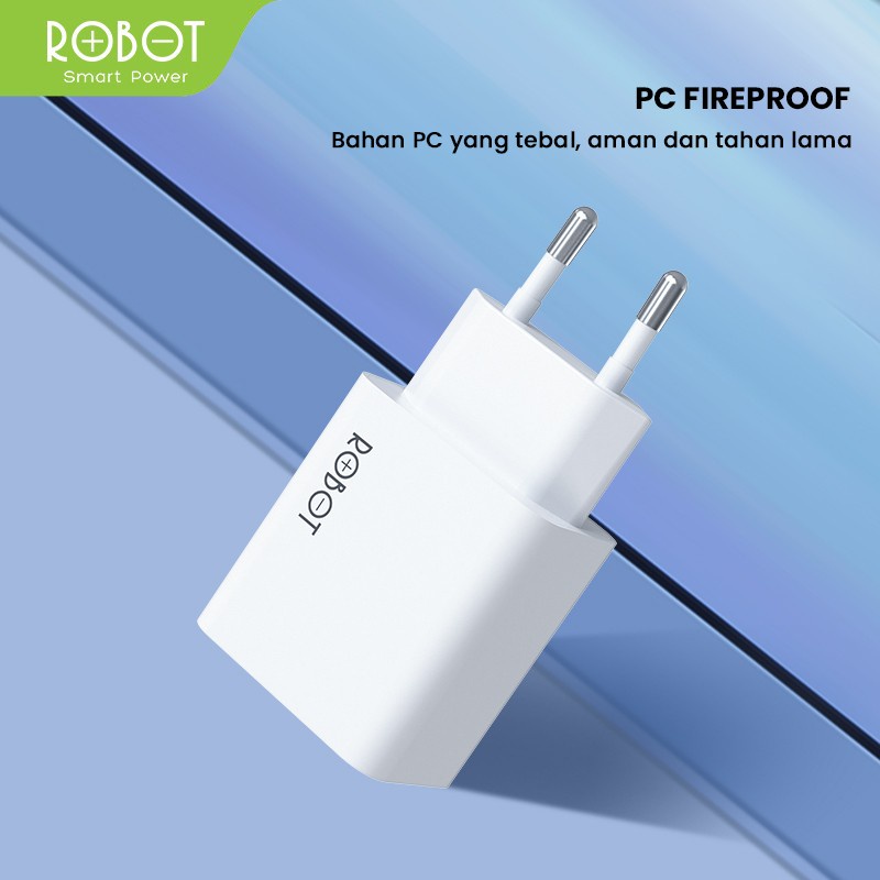 Jual ROBOT Single Port Quick Charger RT-F1 ROBOT RTF1 Fast Charging ...