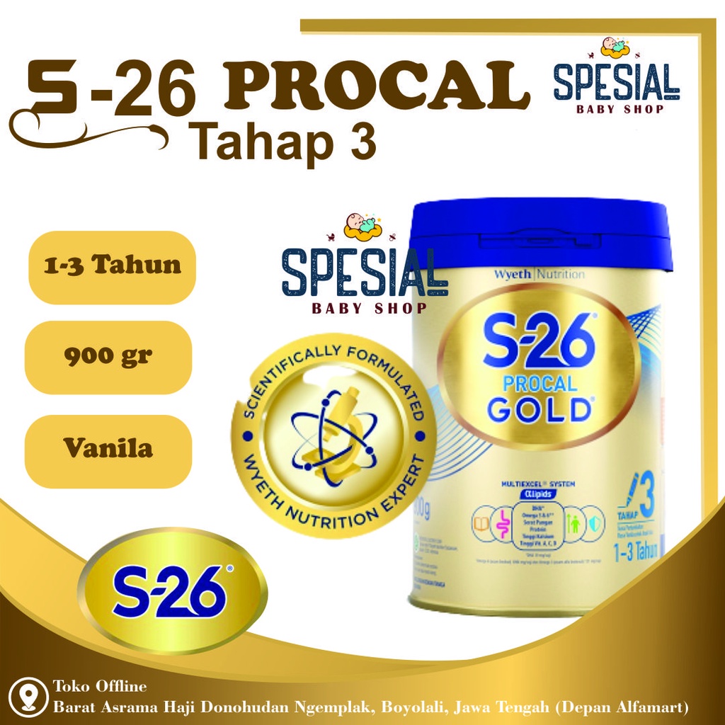 Jual S-26 Procal GOLD 900g 400g Tahap 3 Susu Pertumbuhan Anak Usia 1-3 Tahun, Kaleng 900 gr 400 ...