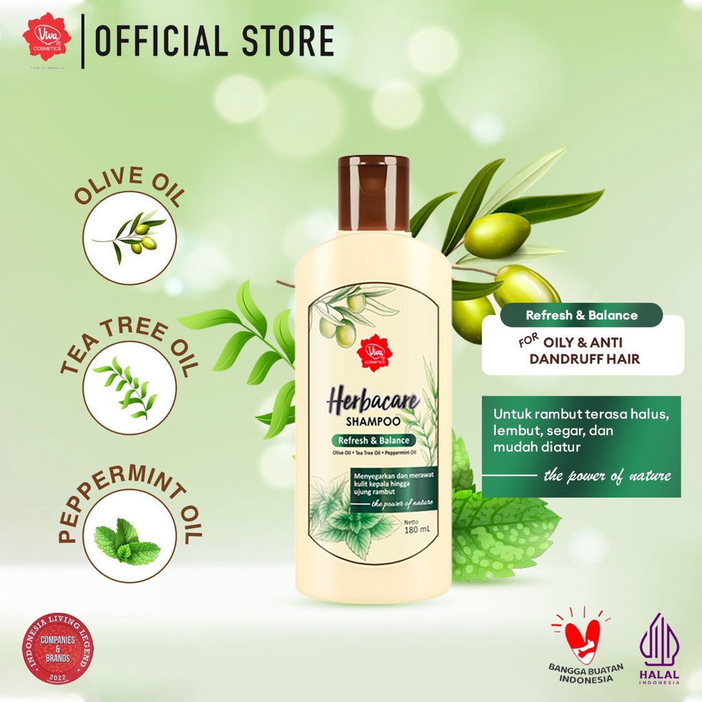 Jual Viva Herbacare Shampoo - 180ml (tersedia 3 variant) | Shopee Indonesia