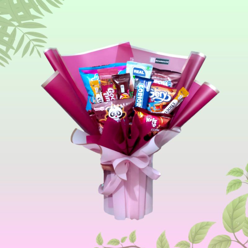 Jual Bucket snack wisuda sempro hadiah Buket jajan murah bunga boneka ...