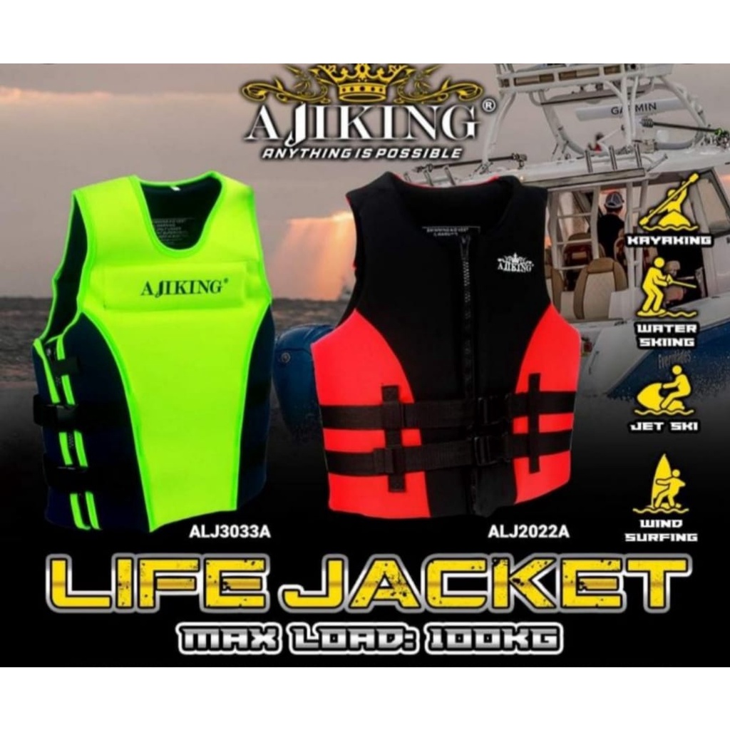 Jual LIFE JACKET/JAKET PELAMPUNG AJIKING ALJ 2022A MAX LOAD: 100KG ...