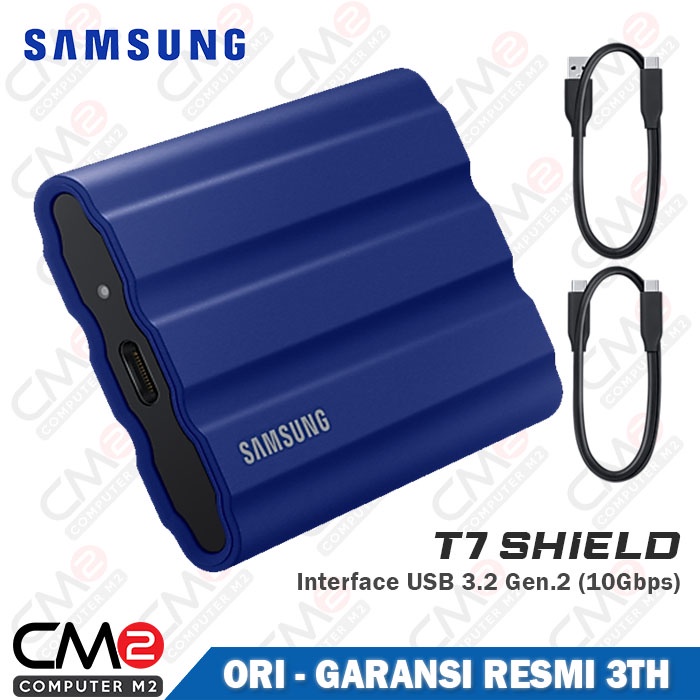 Jual Samsung T7 Shield 1TB USB 3.2 Gen2 - Portable SSD - Biru | Shopee ...