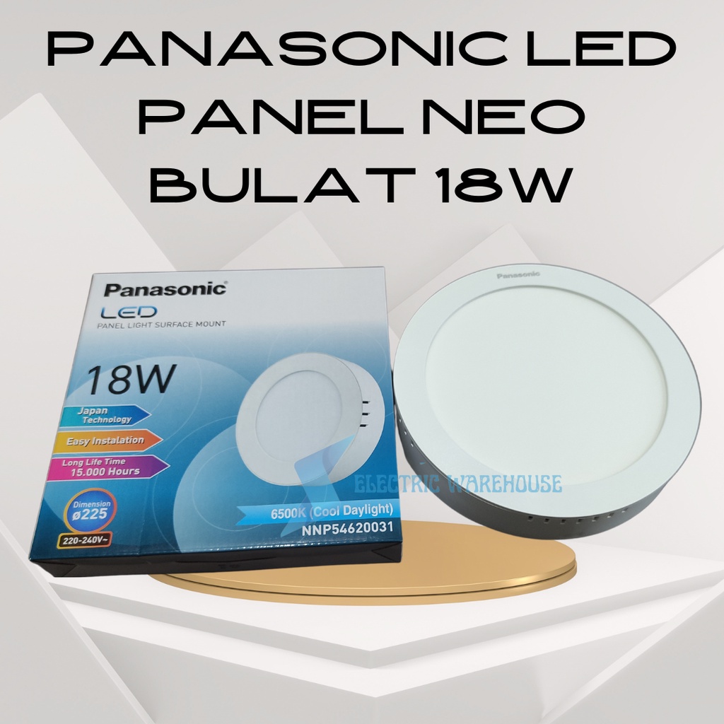 Jual PANASONIC LAMPU DOWNLIGHT LED BULAT NEO 18 W PUTIH KUNING OUTBOW ...