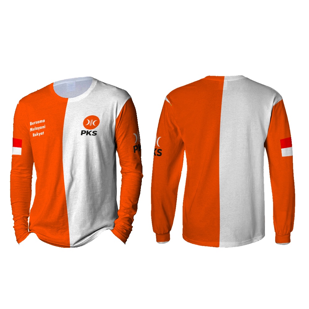 Jual Baju Kaos PKS Ikhwan & Akhwat Logo Baru/ Baju PKS/ Lengan Panjang ...