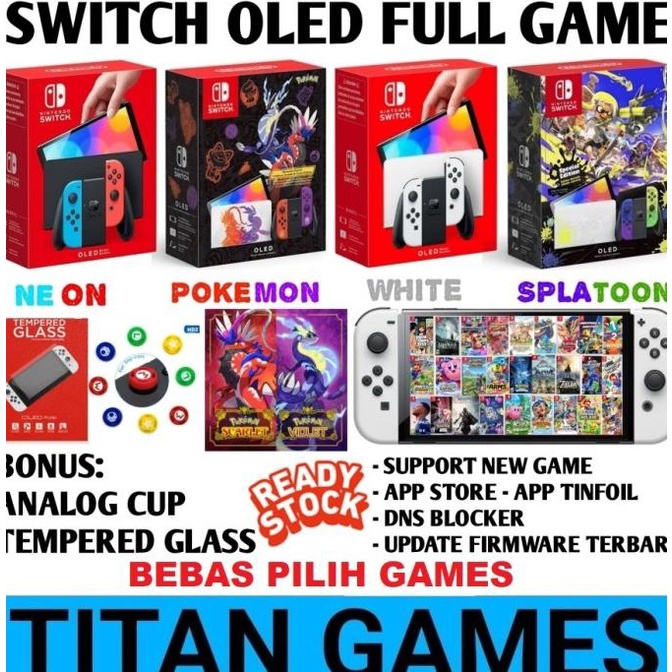 Jual Nintendo Switch Oled Cfw 512gb Full Game Oled Console Cfw Shopee