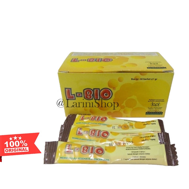 Jual L BIO SACHET MENJAGA SISTEM PENCERNAAN DEWASA DAN ANAK | Shopee ...