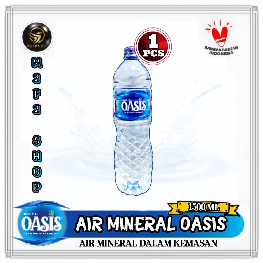 Jual Air Mineral Oasis Botol Besar Pet - 1500 ml | 1,5 Liter (Kemasan Satuan) | Shopee Indonesia