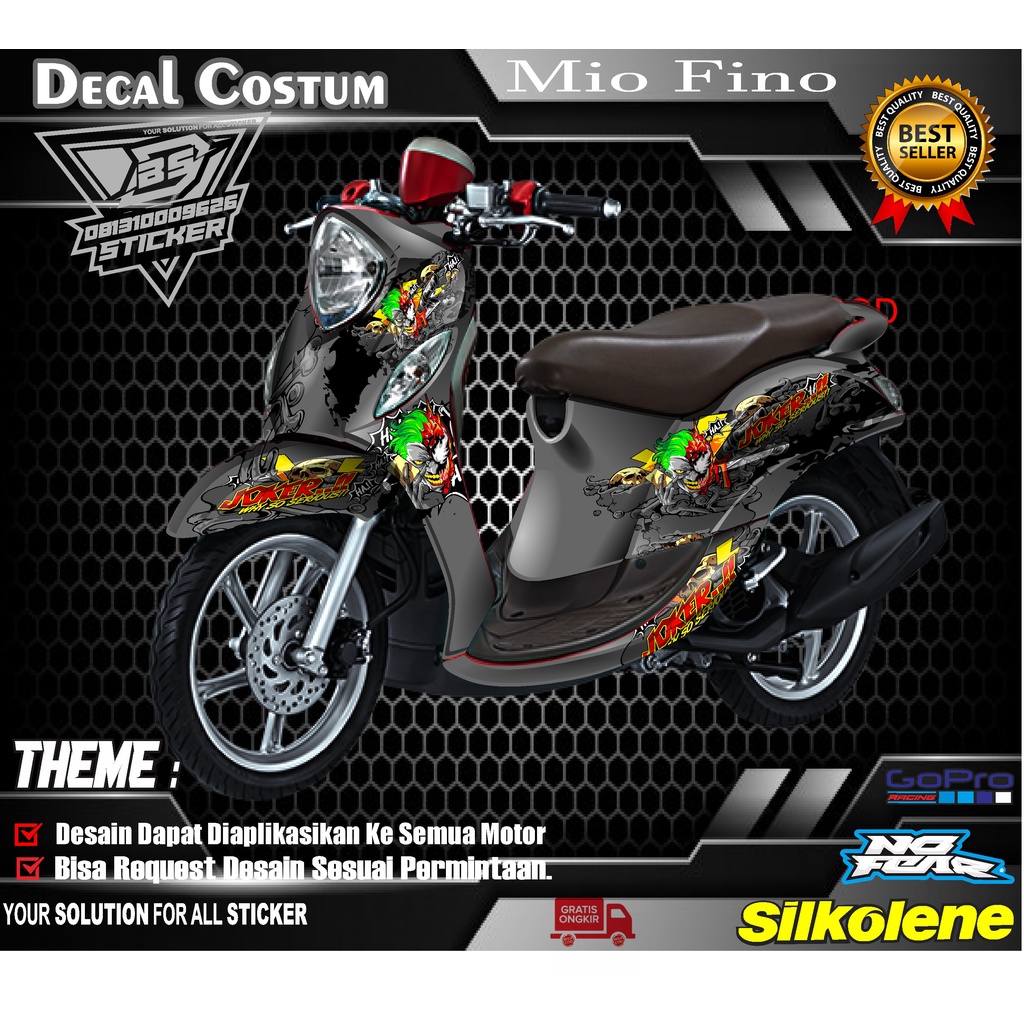 Jual DECAL STICKER YAMAHA MIO FINO /DEKAL STIKER MIO FINO FULL BODY ...