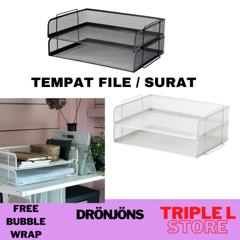 Jual Tempat Surat Kertas File Dokumen Tray Document Organizer 2 Tingkat ...