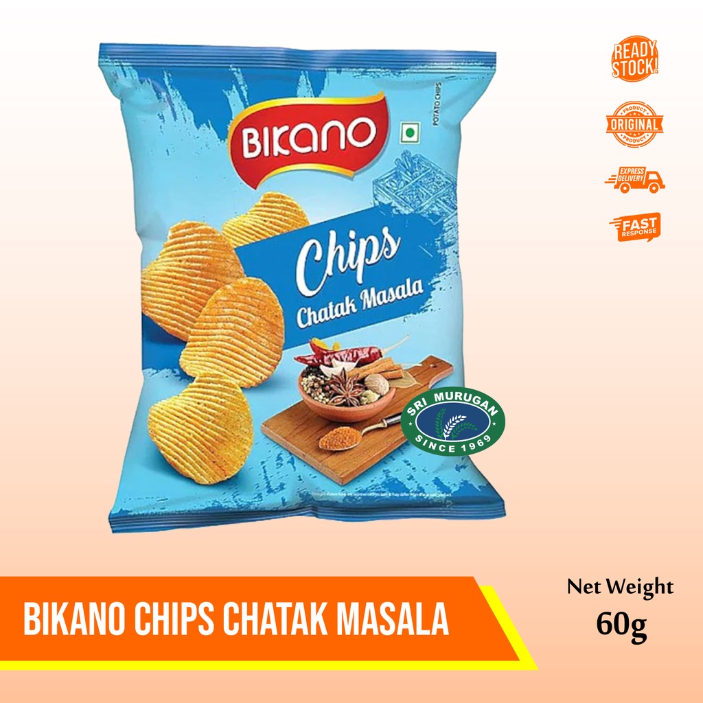 Jual BIKANO CHIPS CHATAK MASALA 60g | Shopee Indonesia