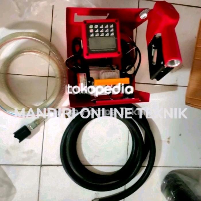 Jual Pompa Transfer Bensin Solar Minyak Flow Meter Digital Ac 220V Satu ...