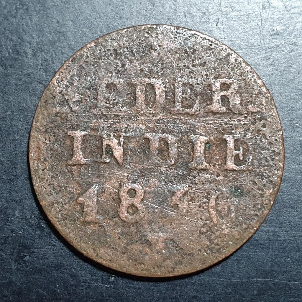 Jual Koin Jaman Penjajahan Belanda Nederl Indie 1 Cent 1836 Bekas ...