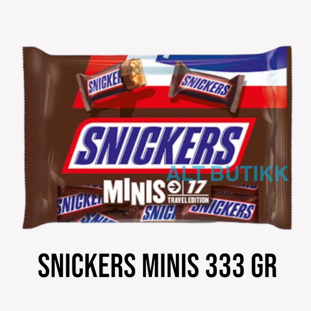 Jual SNICKERS MINIS CHOCOLATE BAR 333 GR | COKELAT SNICKER TRAVEL ...