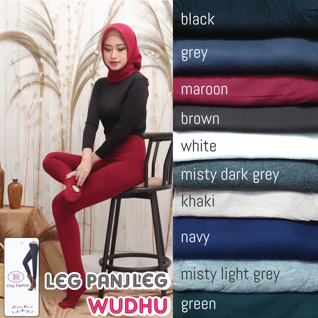 Jual Legging Wudhu Wanita Premium / Legging Jumbo / Legging Muslimah ...