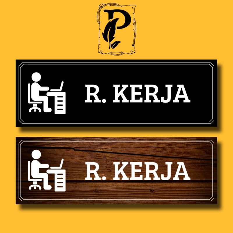 Jual Papan Tanda Ruang Kerja, Wall Decor, Hiasan Dinding, Sing in ...