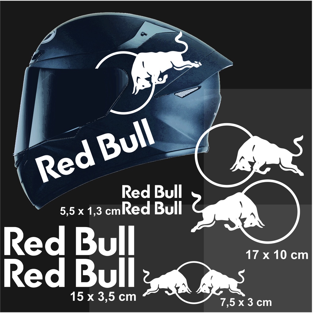 Jual STIKER HELM REDBULL CUTTING | STIKER HELM RED BULL CUTTING ...