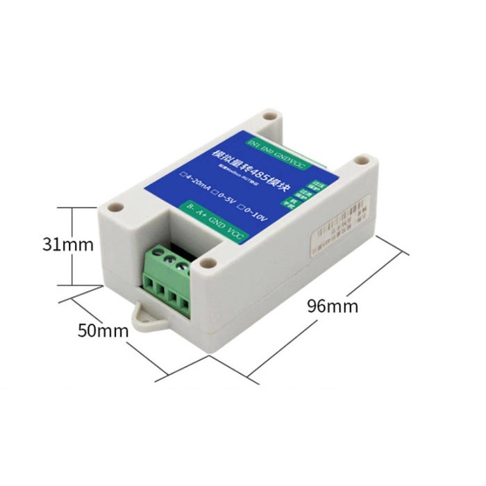 Jual Analog Acquisition Module 4-20Ma To Rs485 Modbus Singnal Converter ...