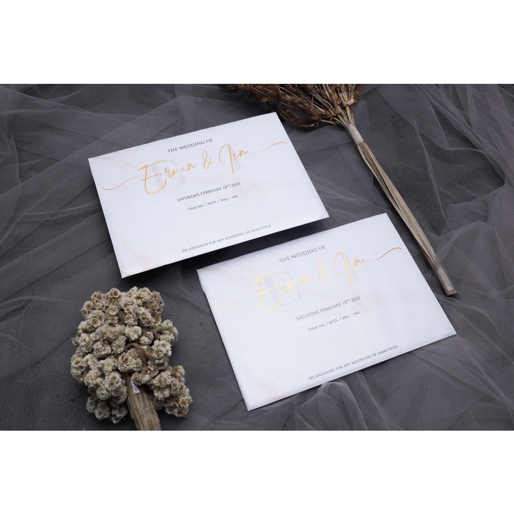 Jual Undangan Aesthetic Hard Cover Marble | Shopee Indonesia