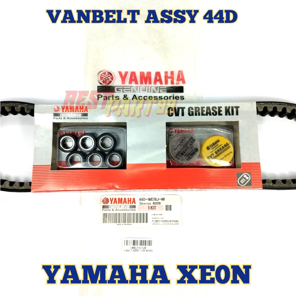 Jual Vanbelt set 44D yamaha xeon/xeon rc panbel assy 1 set Lengkap plus ...