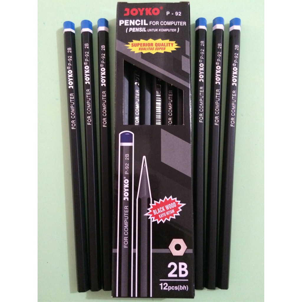 Jual JOYKO P-92 2B Pencil for computer pensil untuk komputer 1 Pack 12 Pcs | Shopee Indonesia