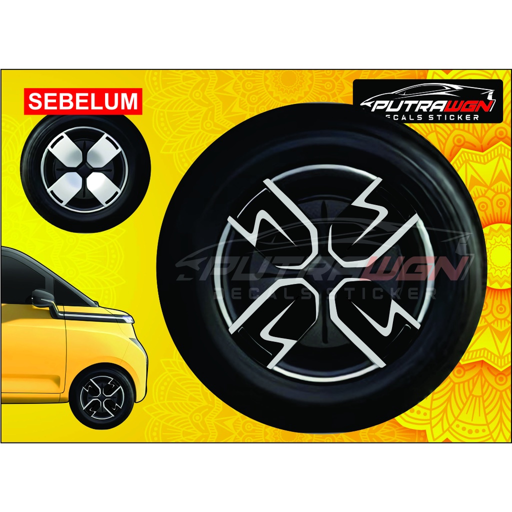 Jual VELG WULING AIR EV (sticker variasi velg air ev model sporty ev04 ...