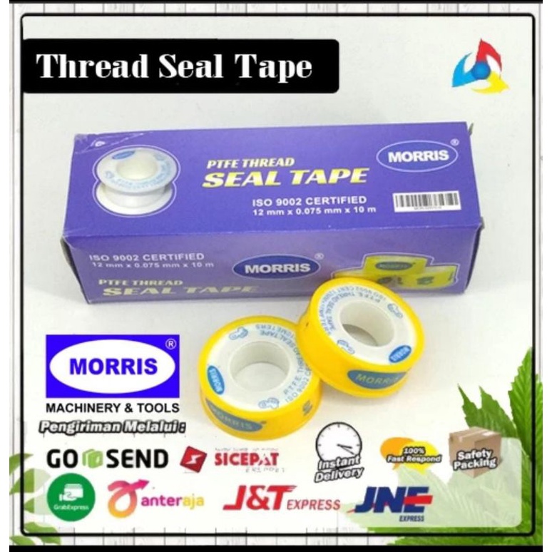 Jual Seal tape solatip siltip Morris 12mm x 10 meter ( 1/2" inch ...