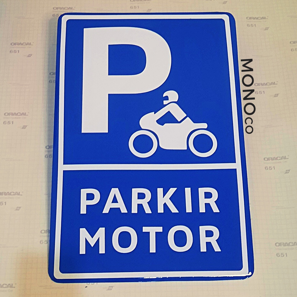 Jual Rambu Papan Parkir Motor Roda Dua 60x40cm | Shopee Indonesia